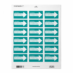 Arrow Forwarding Address Label | Zazzle