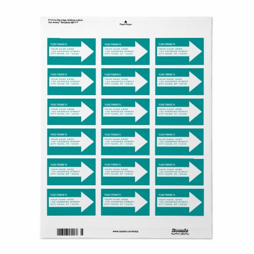 Arrow Forwarding Address Label | Zazzle