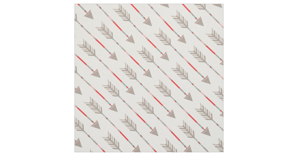 Arrow Pattern Fabric | Zazzle