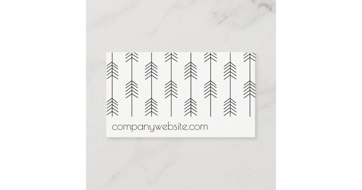 Arrow Pattern / Stylish Business Card | Zazzle