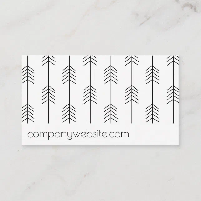 Arrow Pattern / Stylish Business Card | Zazzle