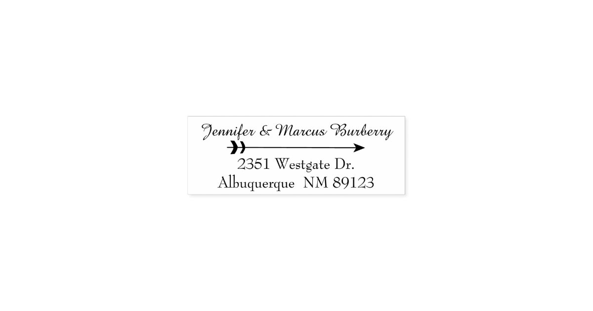 Arrow Return Address Self Inking Stamp | Zazzle