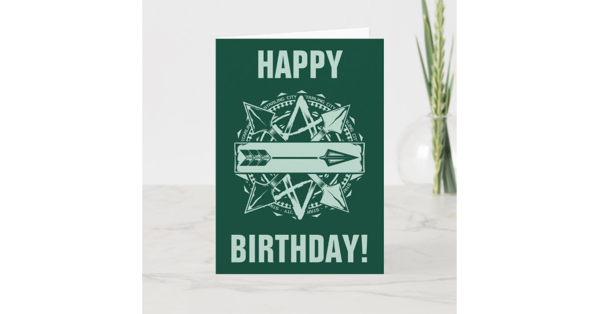 Arrow | Starling City Arrow Badge Card | Zazzle