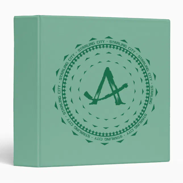 Arrow | Starling City Arrow Logo 3 Ring Binder | Zazzle