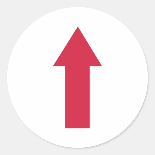 Arrow Classic Round Sticker | Zazzle