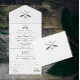 Arrows and Monograms Wedding | White All In One Invitation | Zazzle