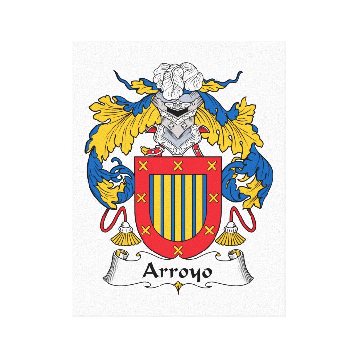 Arroyo Family Crest Canvas Print | Zazzle