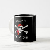 ARRR Matey Personalized Pirate Skull Crossbone Mug | Zazzle
