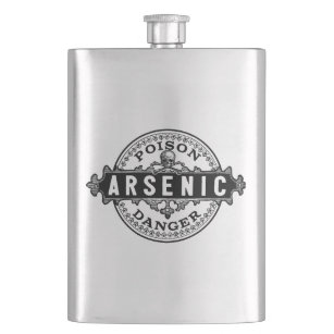 Barware Stainless Steel Strychnine Vintage Poison Label Hip Flask ...
