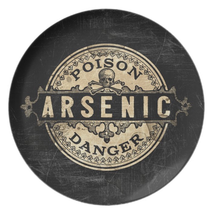Arsenic Vintage Style Poison Label Plate | Zazzle.com