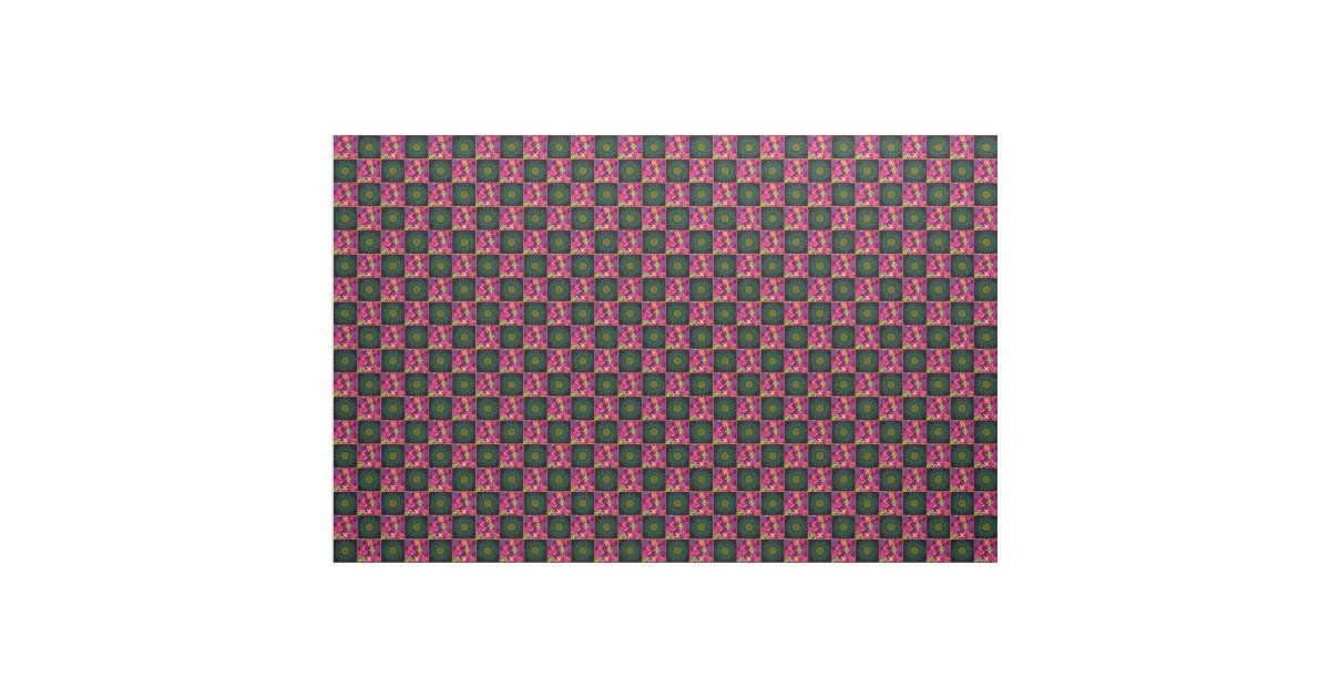 Art and Math Fabric, Magenta Fabric | Zazzle