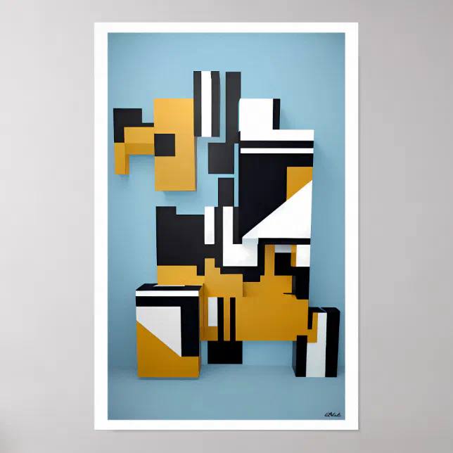 Art Block Poster | Zazzle