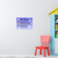 Art Class Rules Poster | Zazzle