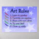 Art Class Rules Poster | Zazzle