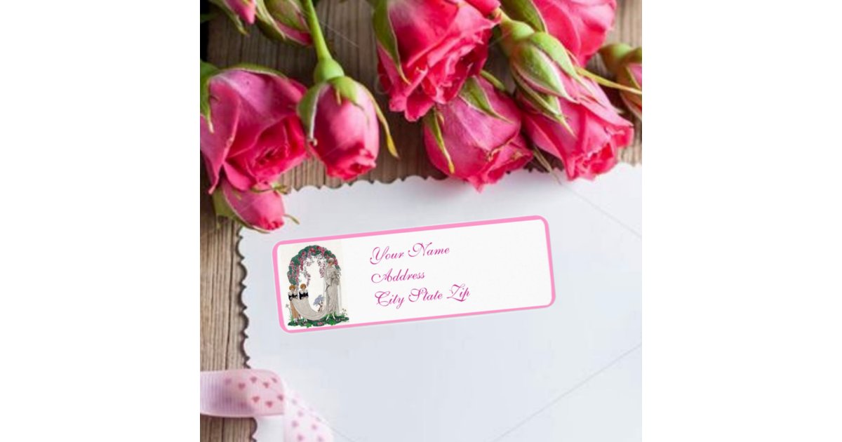 Art deco bride label | Zazzle