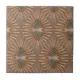 Art Deco Bronze Diamond Pattern Ceramic Tile | Zazzle