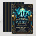 Art Deco Elegance Jazz Night Bachelor Party Invitation | Zazzle