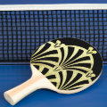 Art deco fan pattern black gold elegant vintage ping pong paddle | Zazzle