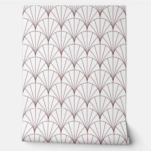 Art Deco Fan Pattern Wallpaper | Zazzle