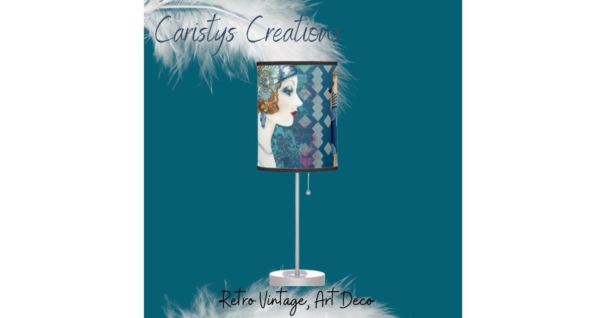 Art Deco Flappers Table Lamp | Zazzle