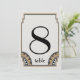 Art Deco Gold Posh Table Number 8 | Zazzle