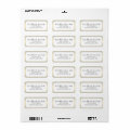 Art Deco Gold White Address Labels | Zazzle