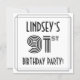 Art Deco Inspired 91st Birthday Party, Custom Name Invitation | Zazzle