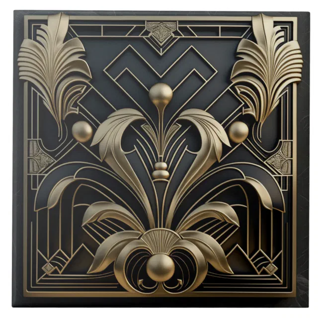 Art Deco Inspired Ceramic Tiles | Zazzle