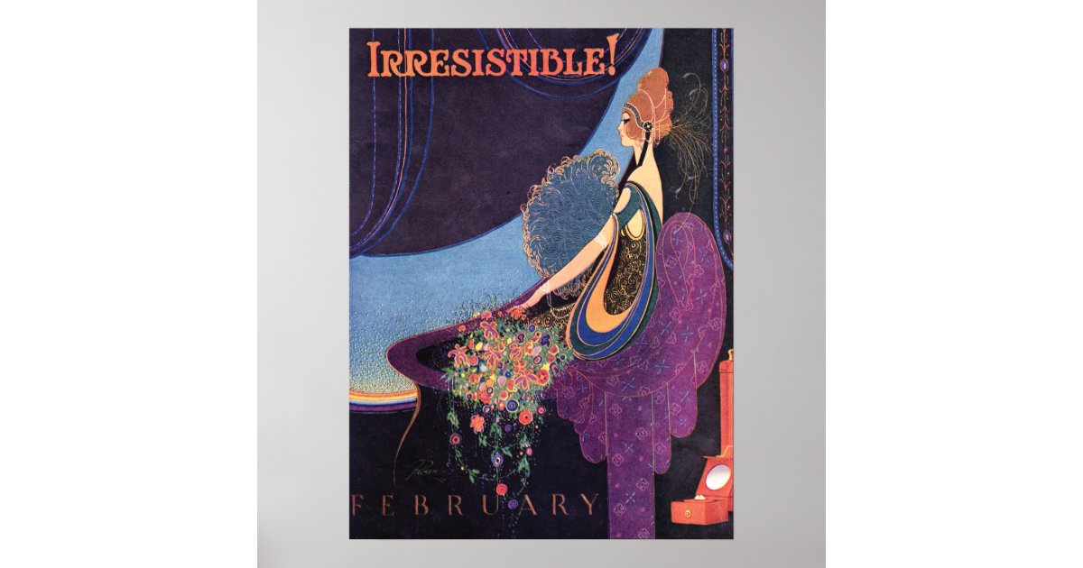 Art Deco Irresistible Mavis Perfume Poster | Zazzle
