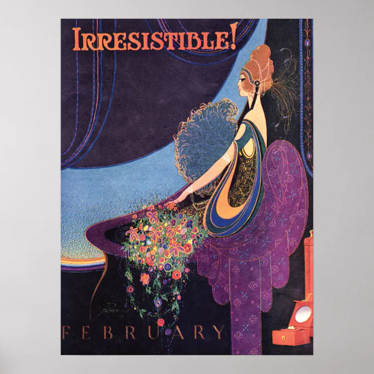 Art Deco Irresistible Mavis Perfume Poster | Zazzle
