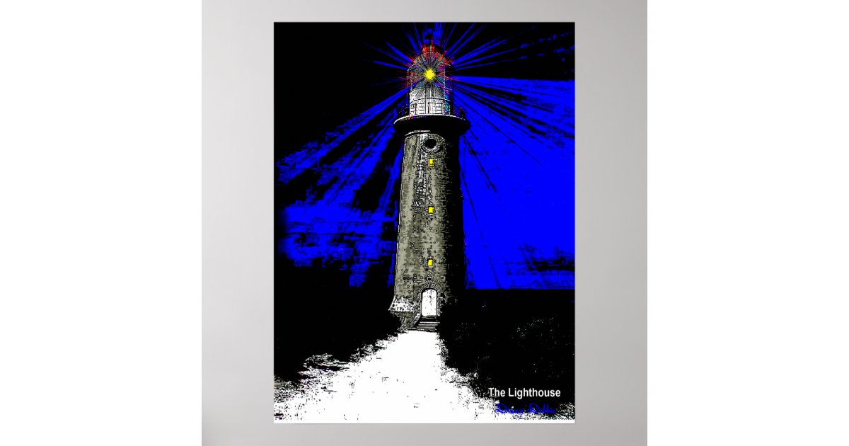 Art Deco Lighthouse Poster | Zazzle