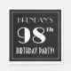 Art Deco Look 98th Birthday Party With Custom Name Napkins | Zazzle