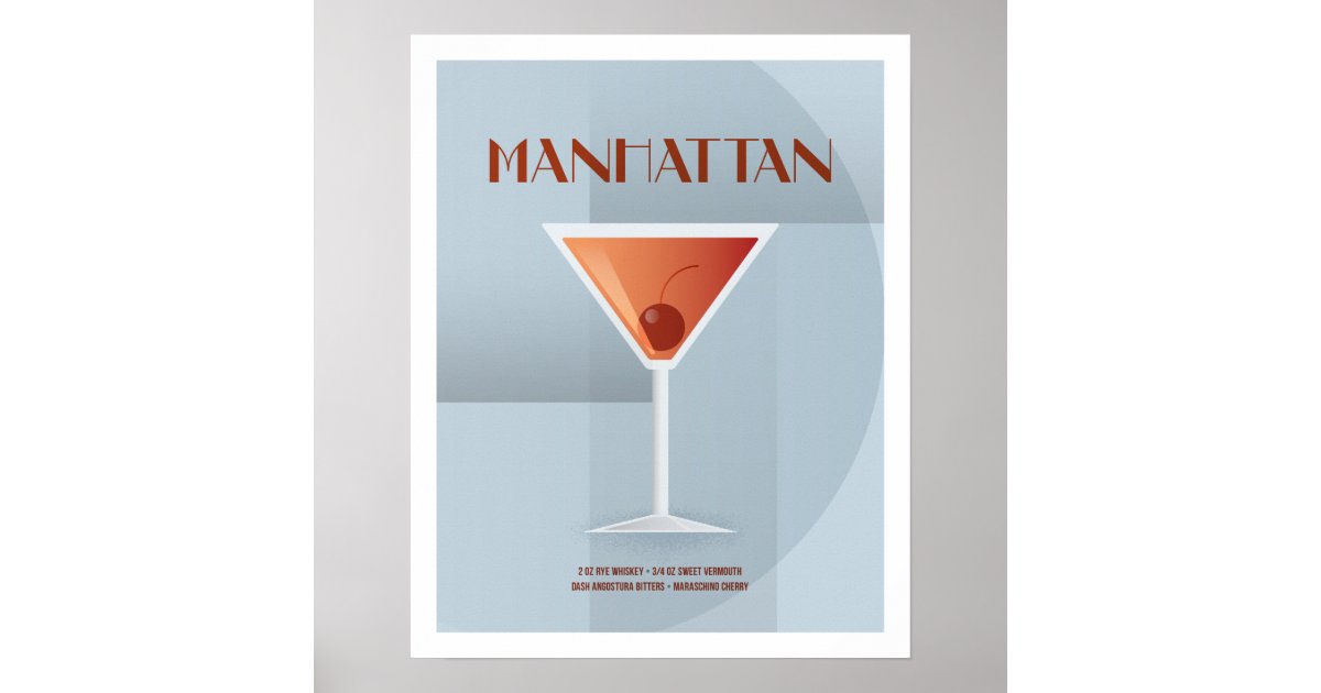 Art Deco Manhattan Poster | Zazzle