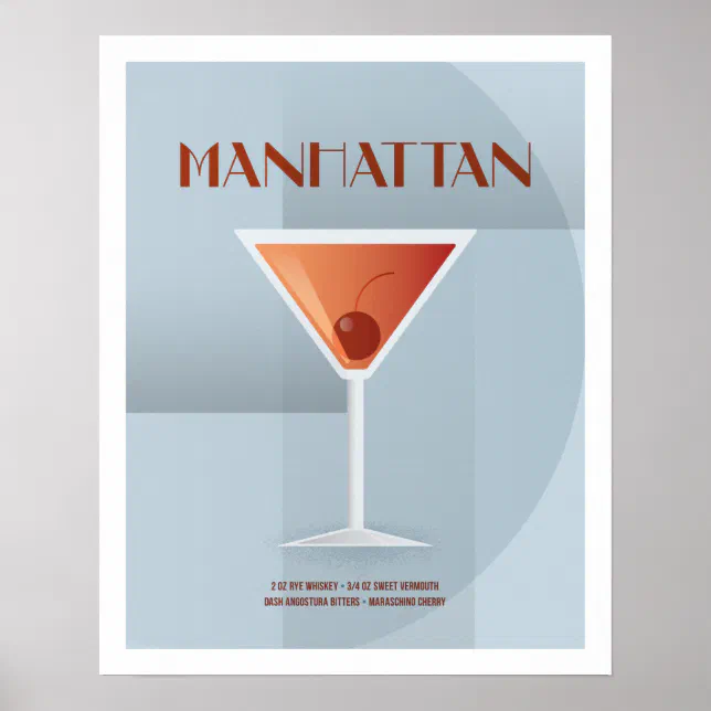 Art Deco Manhattan Poster | Zazzle