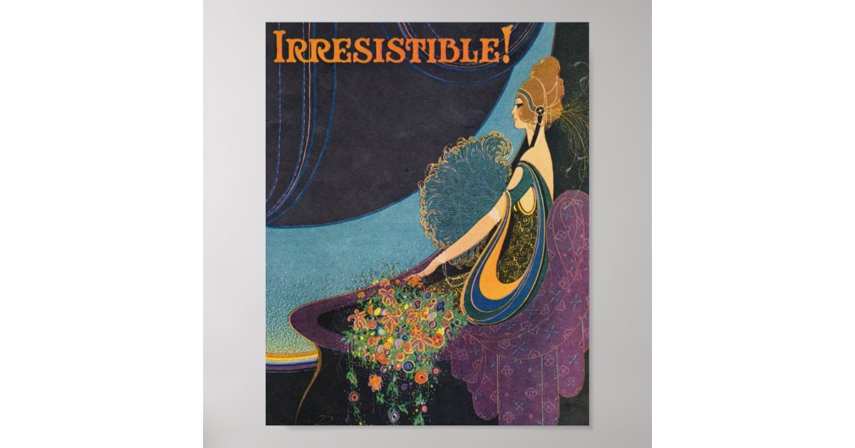 Art Deco Mavis Perfume Advertisement Poster | Zazzle