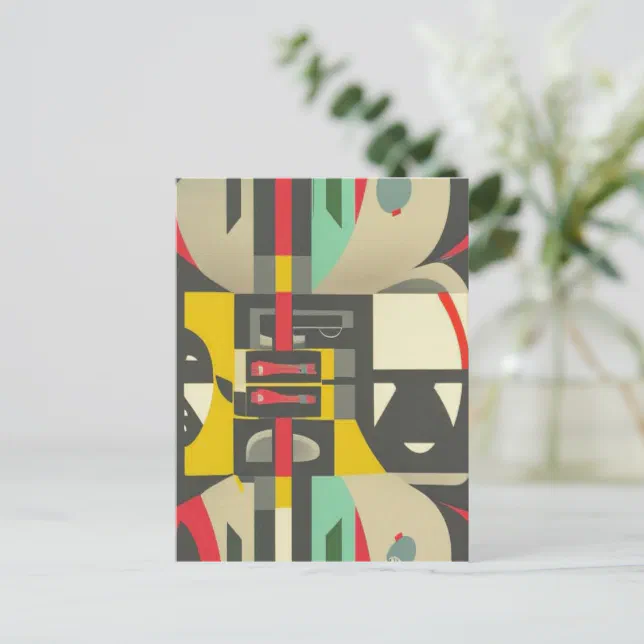 Art Deco Meets Mid-Century Modern Postcard | Zazzle
