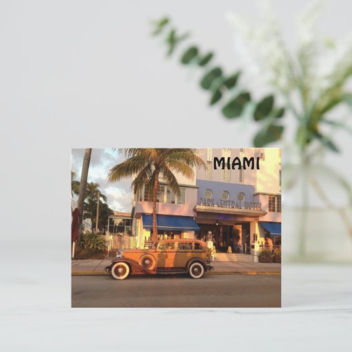 Art Deco Miami Postcard | Zazzle