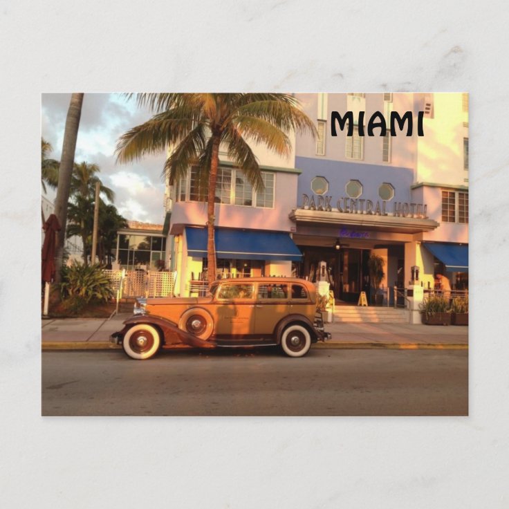 Art Deco Miami Postcard | Zazzle
