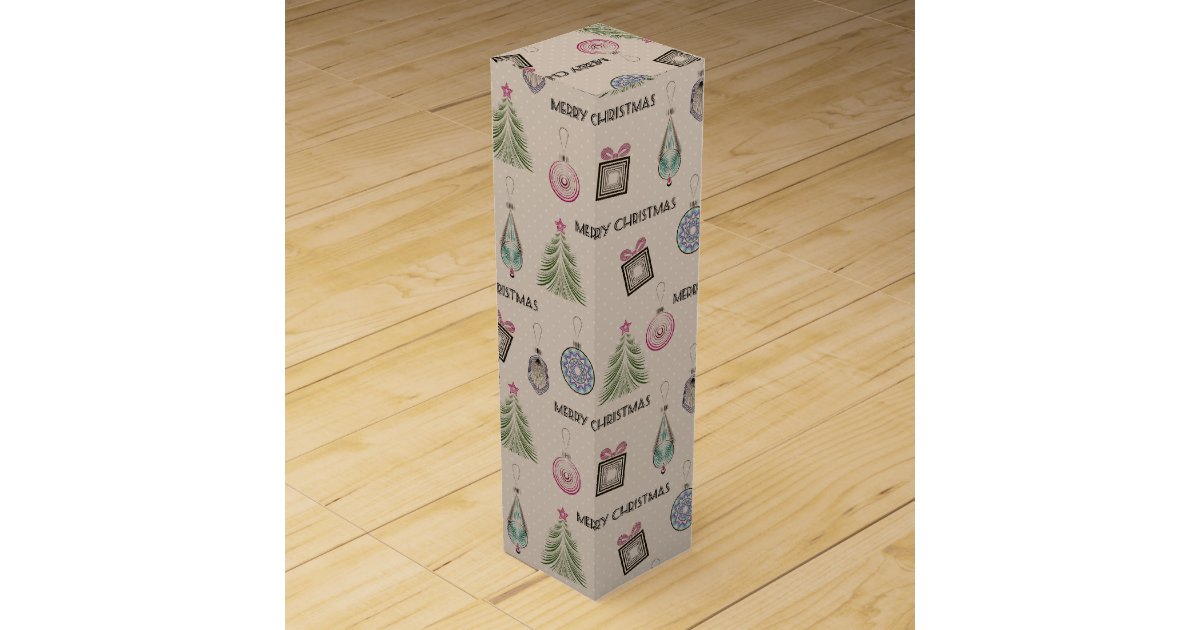 Art deco modern ornamental decor vintage craft ret wine box | Zazzle