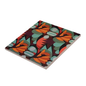 Art Deco Pattern Design Ceramic Tile | Zazzle