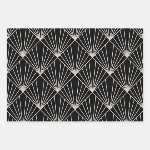 Art Deco Pattern Set Wrapping Paper Sheets | Zazzle