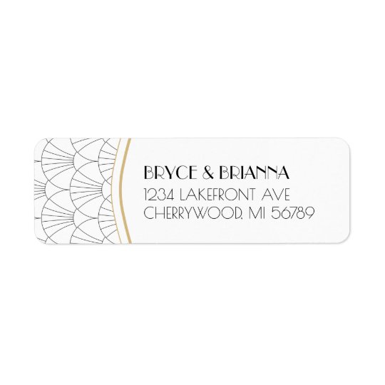 Art Deco Return Address Labels | Zazzle.com
