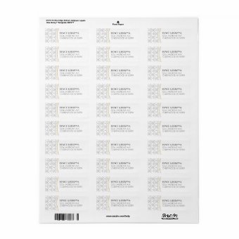 Art Deco Return Address Labels | Zazzle