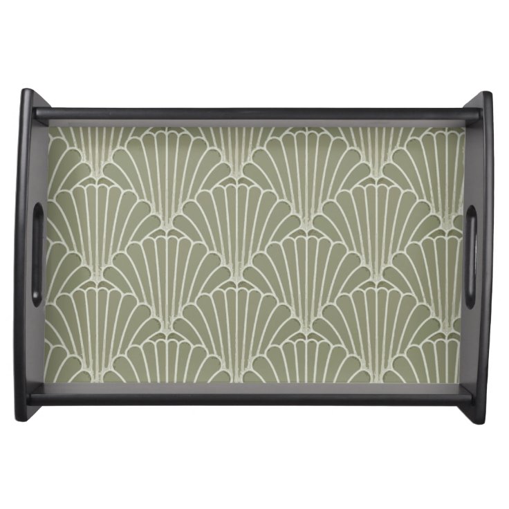 Art Deco Shells Serving Tray | Zazzle