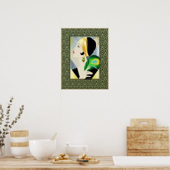 Art Deco Socialite Poster | Zazzle
