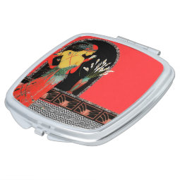 Art Deco Square Compact Mirror | Zazzle
