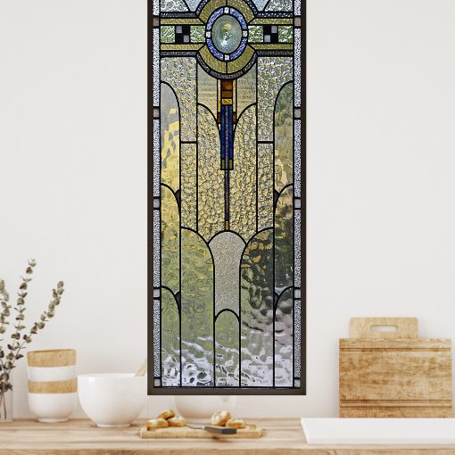 art deco stained glass window poster FROM 8.99 | Zazzle