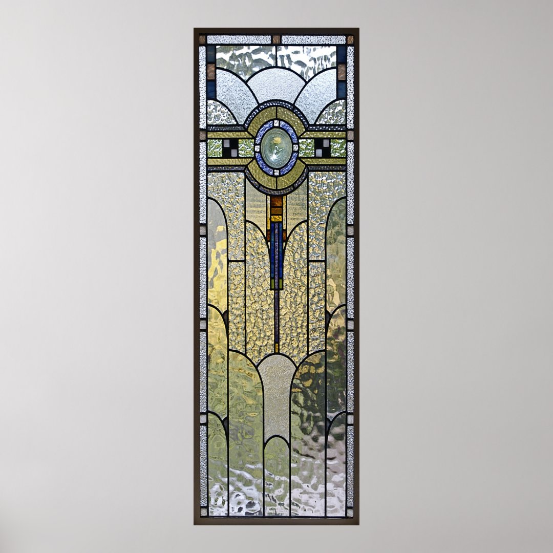 art deco stained glass window poster FROM 8.99 | Zazzle