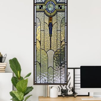 art deco stained glass window poster FROM 8.99 | Zazzle