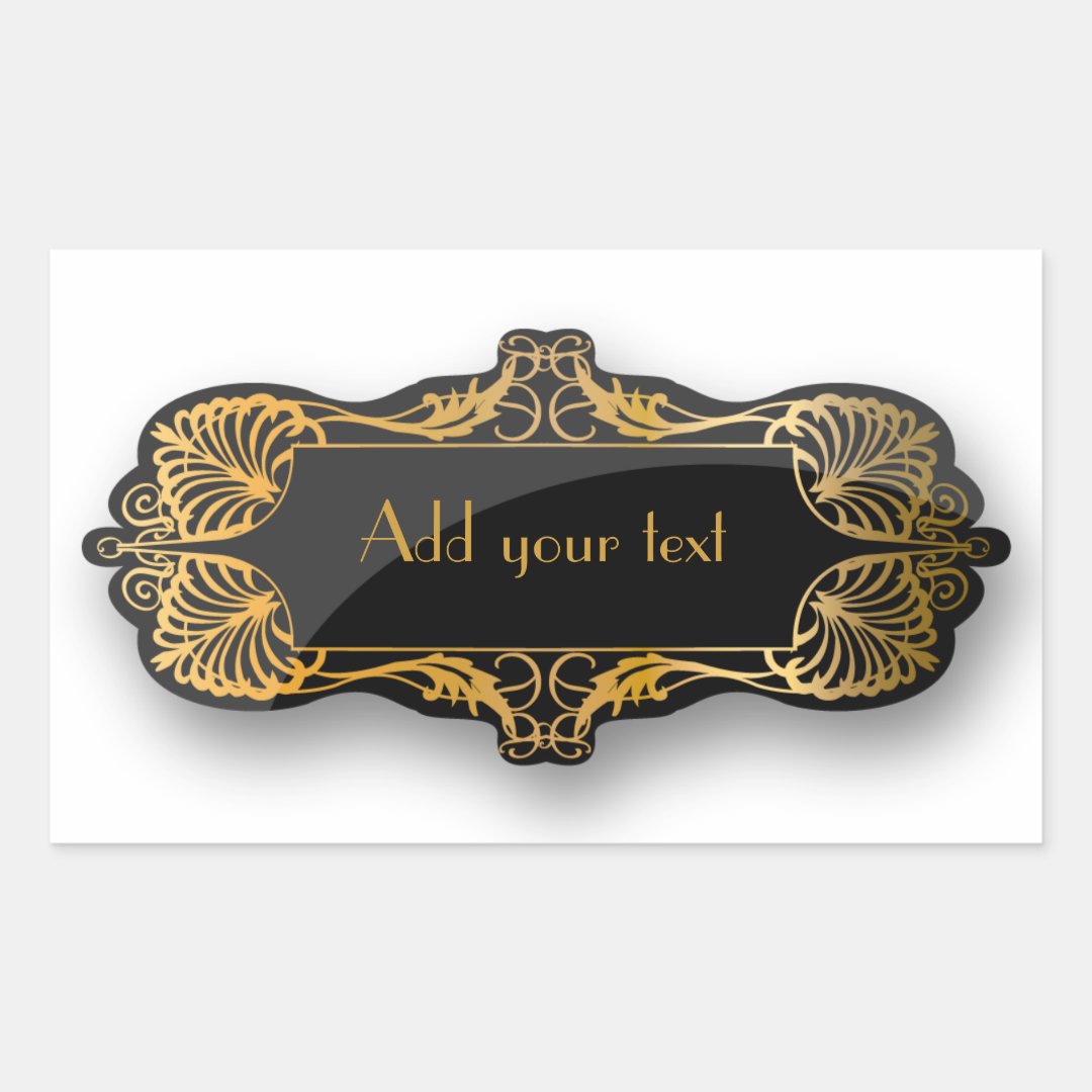 Art déco sticker | Zazzle